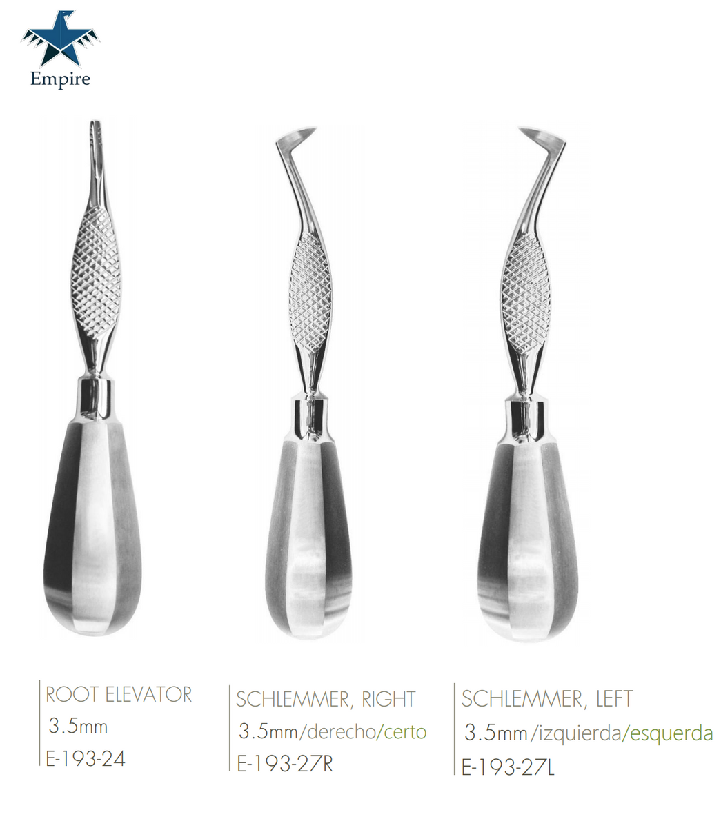 Empire's German Stainless Dental Root Surgery Elevator - Schlemmer, Left Elevator | EMPIRE ...