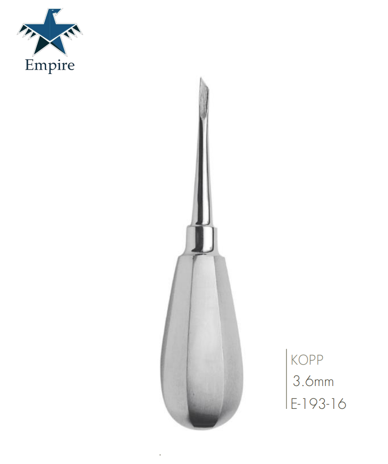 Empire's German Stainless Dental Root Surgery Elevator Kopp Elevator 3.6mm | EMPIRE MEDICAL UK LTD