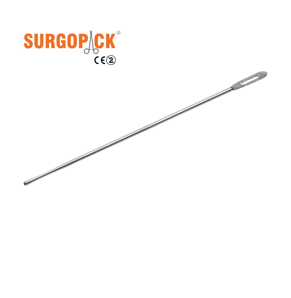 Box 20 Surgopack® Sterile Single Use Silver Probe with Eye 13cm x 50 Individually Packed ...