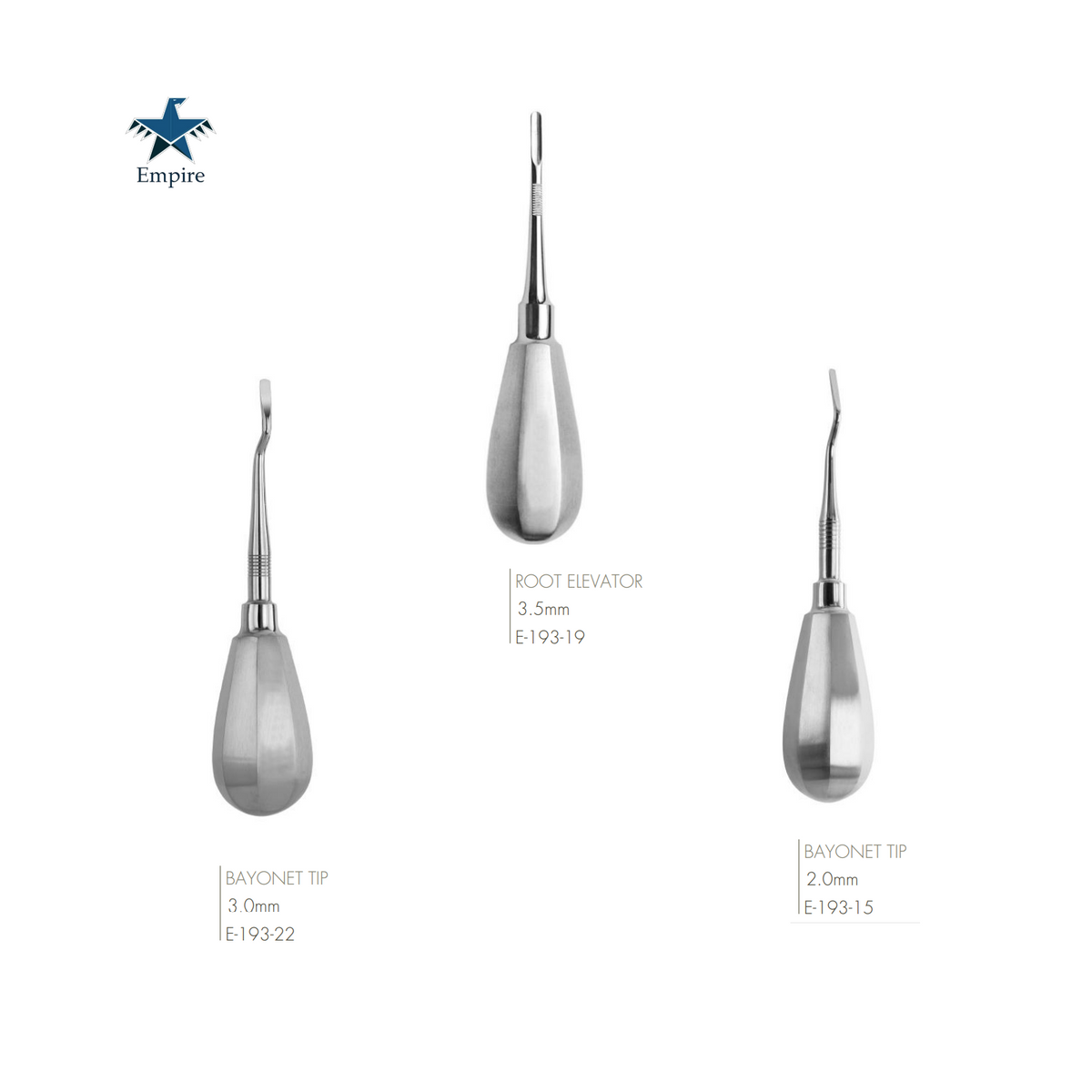 Empire's German Stainless Dental Root Surgery Elevator - Mesial Root ...
