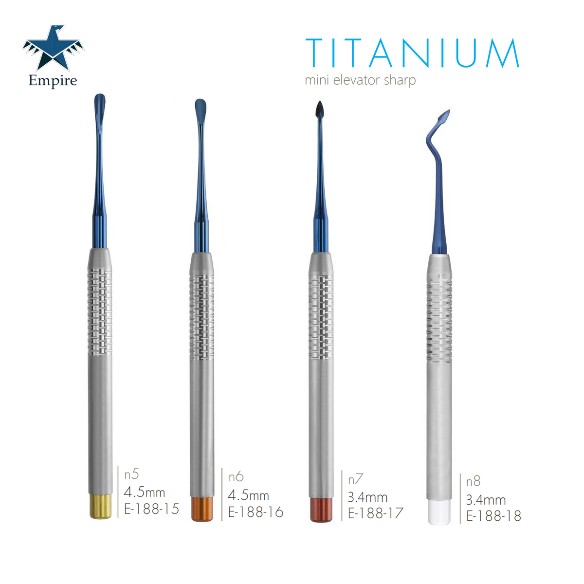 Empire's German Stainless Dental Surgery Mini Titanium Elevator Sharp ...